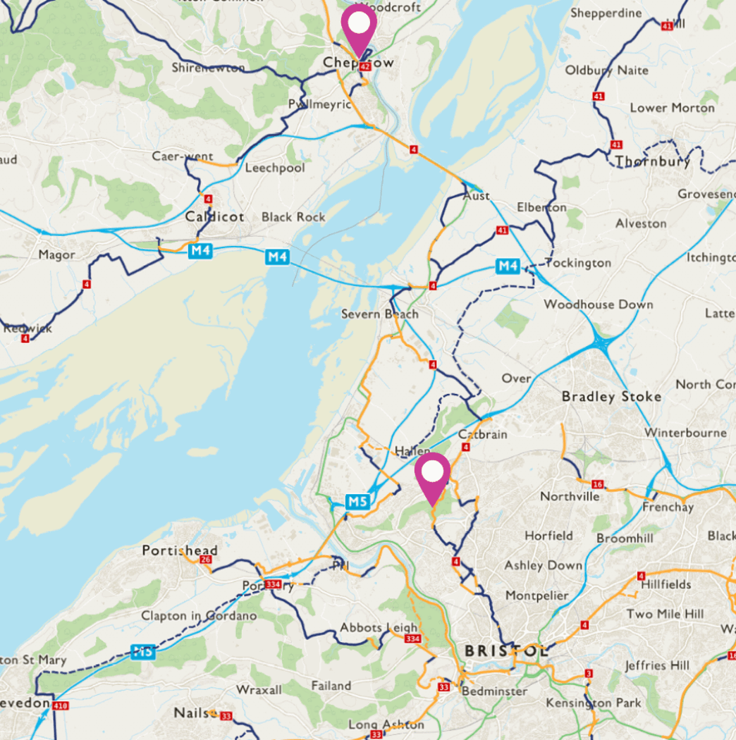 Sustrans cycle routes store